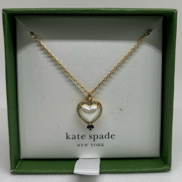 kate spade | Jewelry | Kate Spade Gold Heart Pendant Necklace | Poshmark